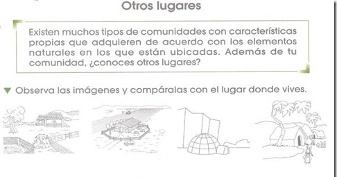 Proyectos escolares: Ejercicio Otros lugares – tareas primaria